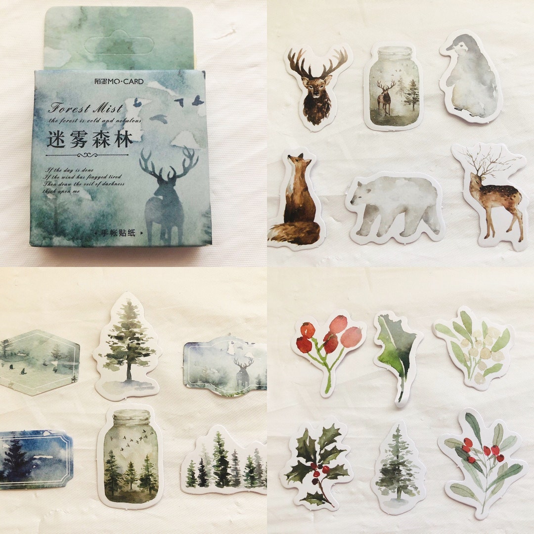 46 Watercolor Winter Stickers - Etsy