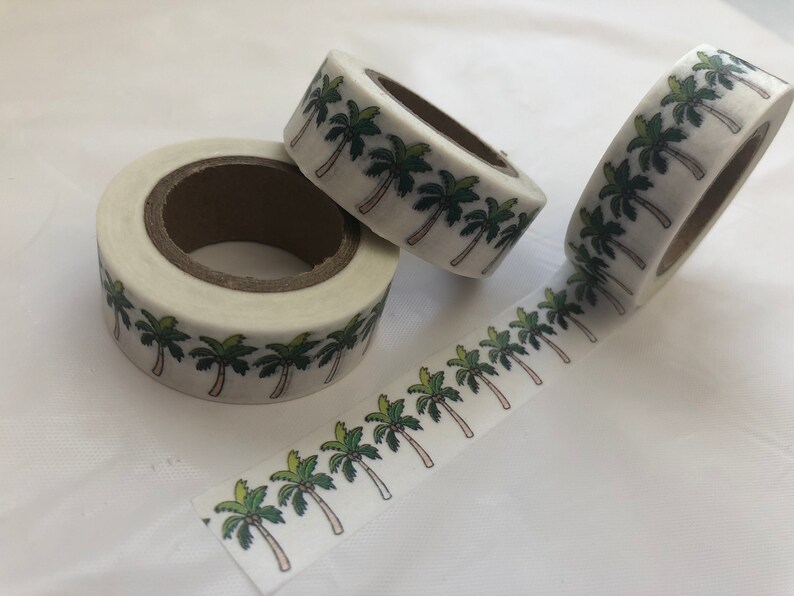 Coconut Palm Tree Washi Tape | Etsy