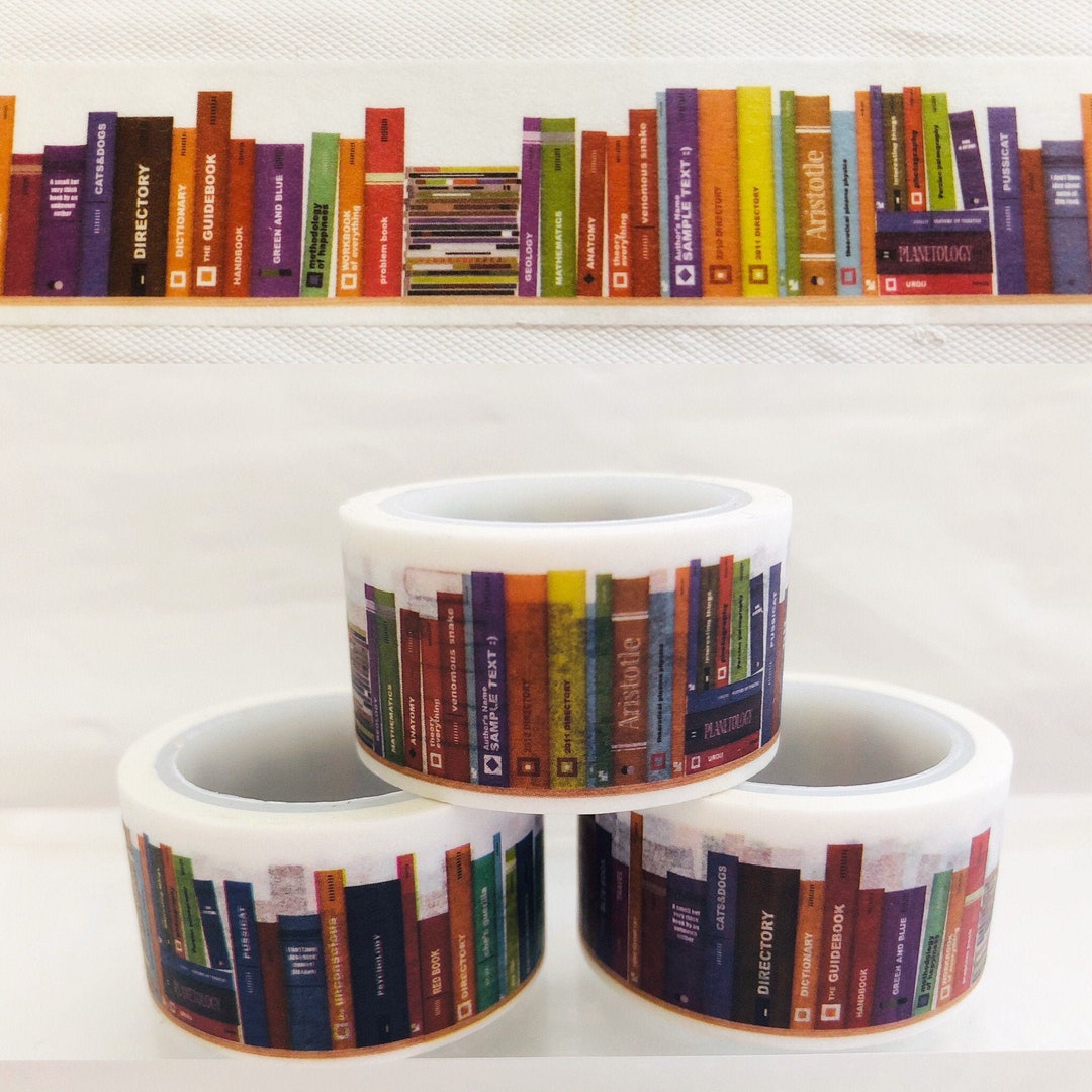 Books on a Shelf Washi Tape - Etsy