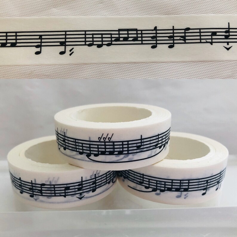 Music Notes Washi Tape - Etsy