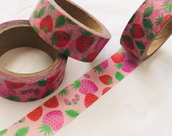 Strawberry Fields Washi Tape - Etsy