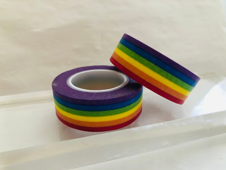 Rainbow Washi Tape - Etsy