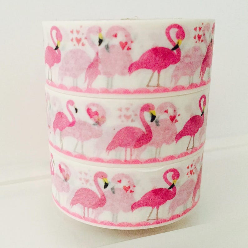 Pink Flamingo Washi Tape - Etsy