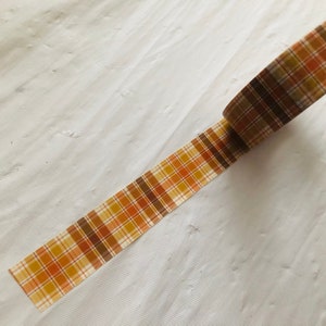 Fall Plaid Washi Tape - Etsy