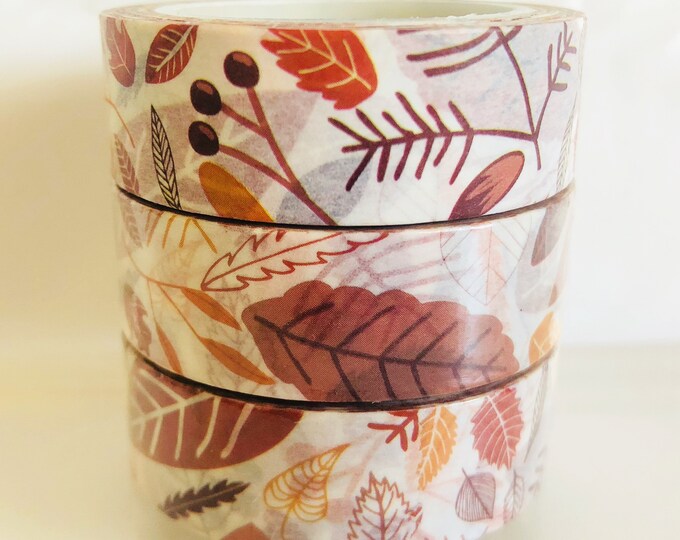 Fall Leaves Washi Tape - Etsy