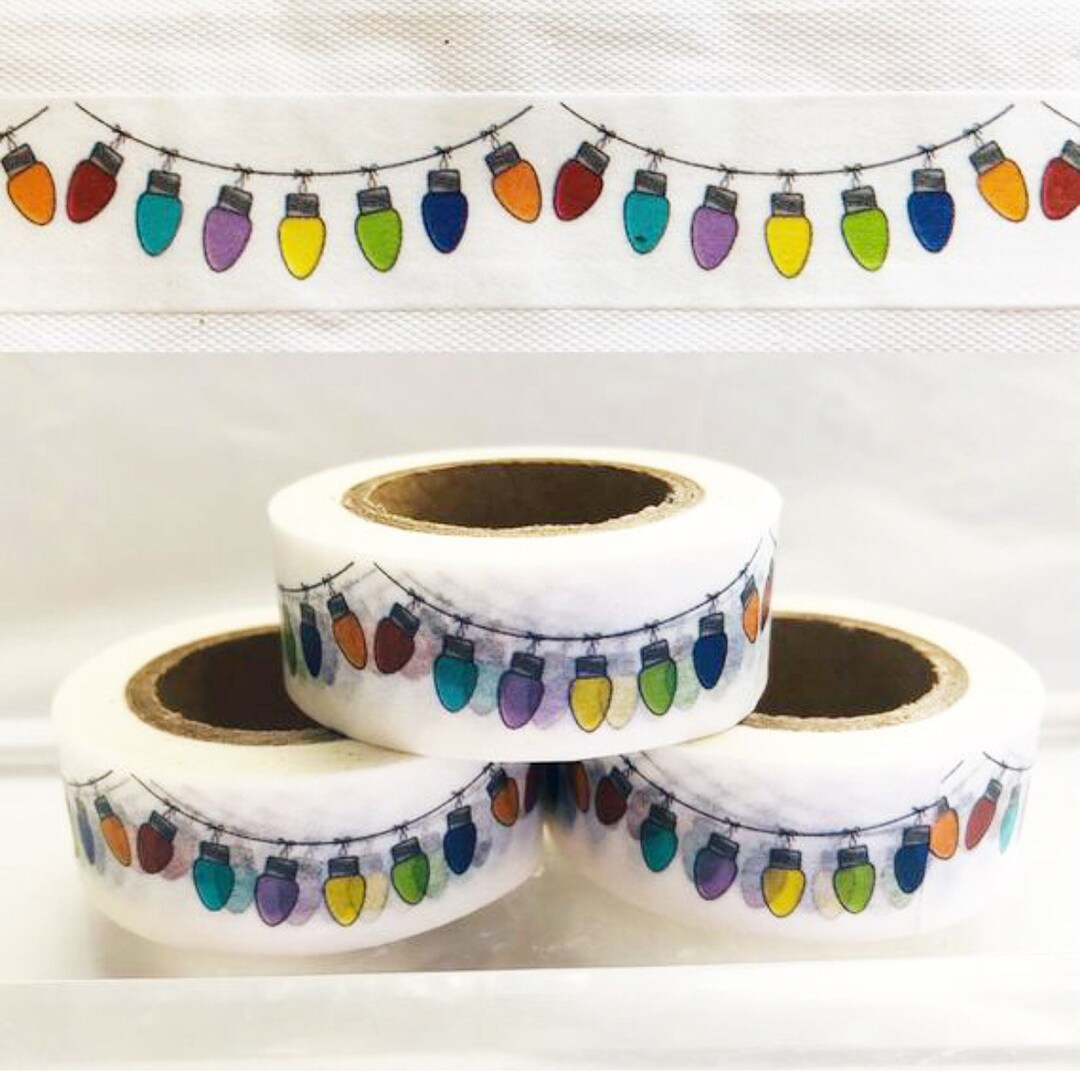 Christmas Bulb Banner Washi Tape - Etsy