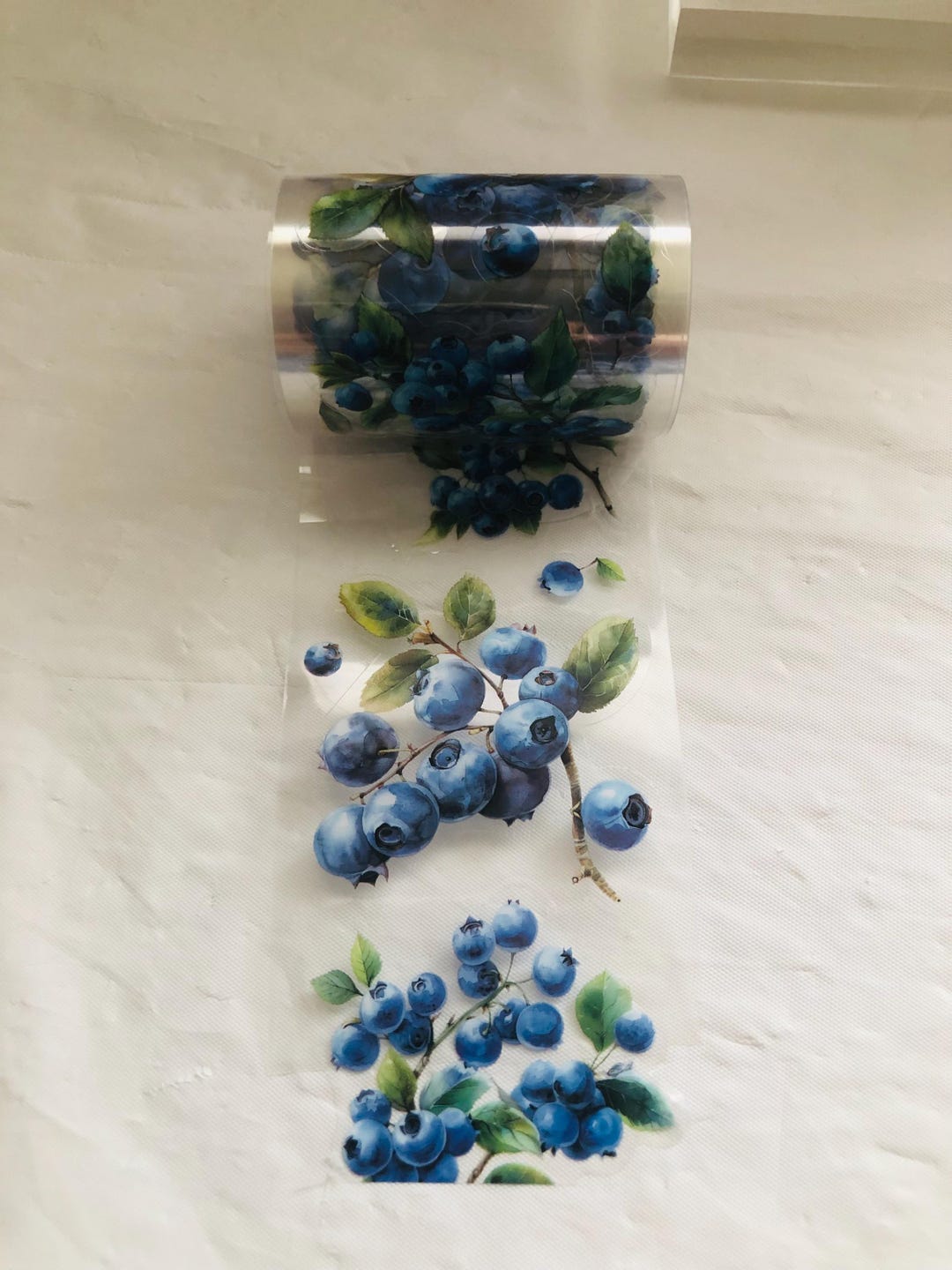 75 Blueberry Clear Stickers - Etsy