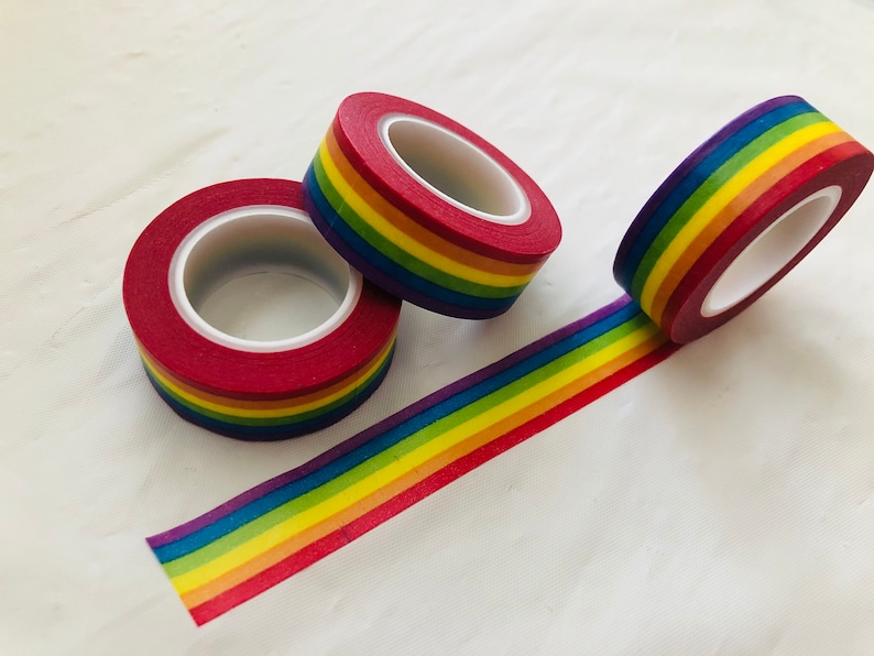 Rainbow Washi Tape - Etsy