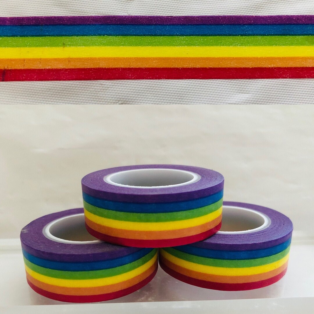 Rainbow Washi Tape - Etsy