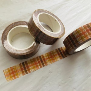 Fall Plaid Washi Tape - Etsy