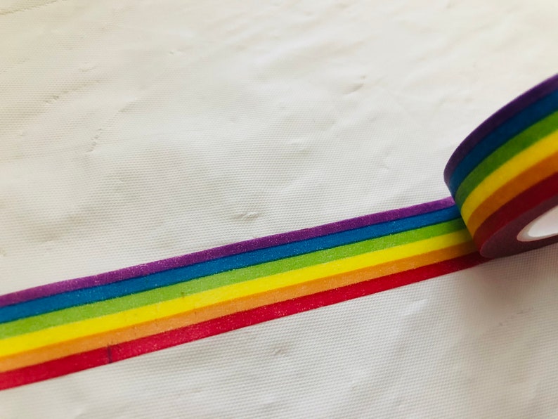 Rainbow Washi Tape - Etsy