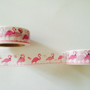 Pink Flamingo Washi Tape - Etsy