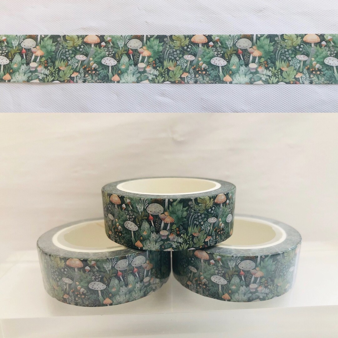 Spring Mushroom Forest Washi Tape - Etsy