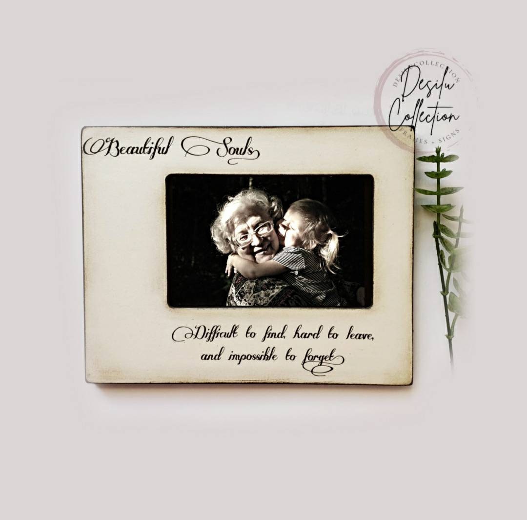 Memorial Picture Frame, Personalized Sympathy, Beautiful Souls, in ...
