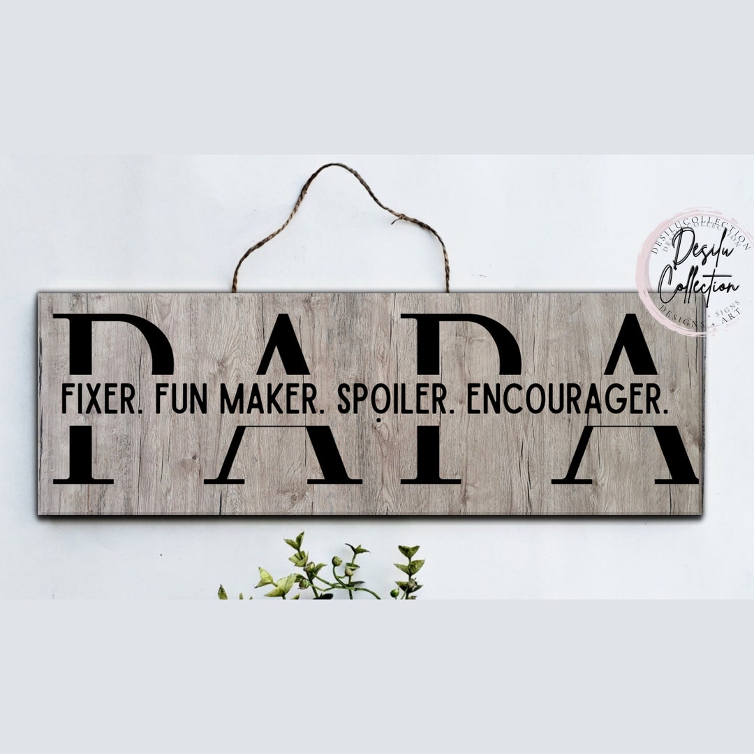 Dad Sign, Rustic Wood Sign, Papa Sign, Father’s Day Gift, Gifts for Dad ...
