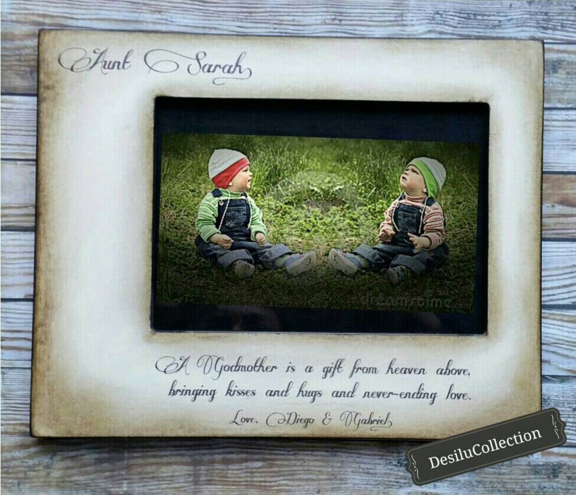 Personalized Godparent Picture Frame, Baptism Gift, 5x7 Keepsake - Etsy