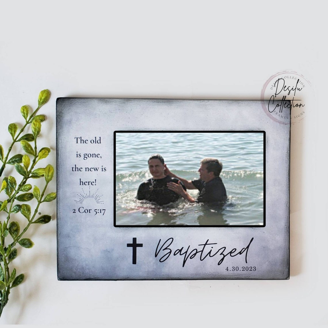 Personalized Baptism Picture Frame, Christian Gift, Solid Wood - Etsy