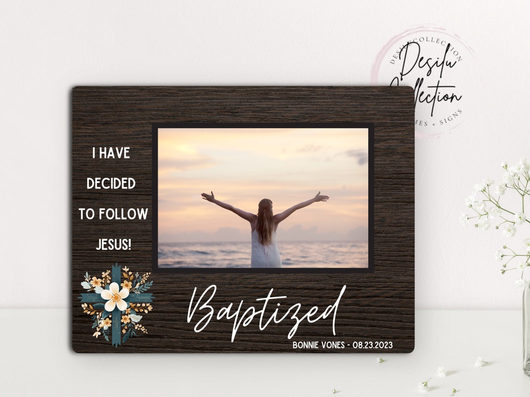 Adult Baptism Picture Frame, Adult Baptism Gifts, Teen Baptism, for Her ...
