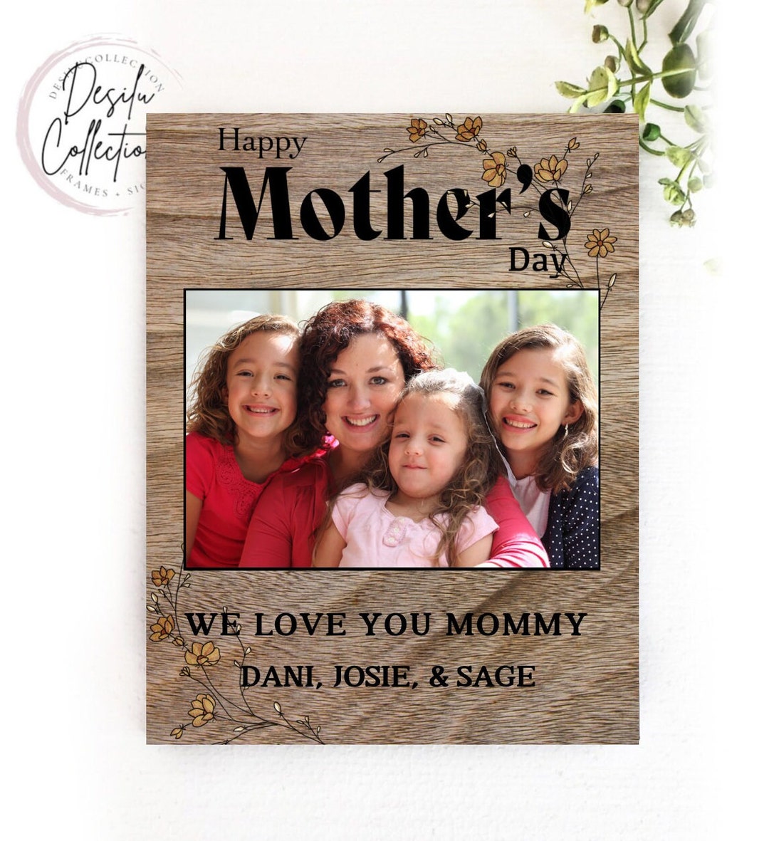 Happy Mothers Day Picture Frame 2024 Personalized Mother's Day Picture ...
