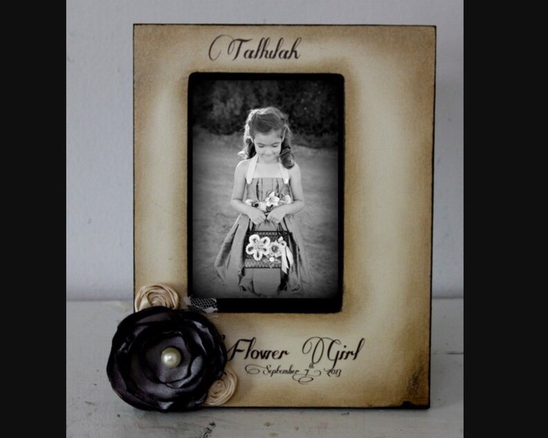 Flower Girl Picture Frame Gifts for the Flower Girl Rustic | Etsy