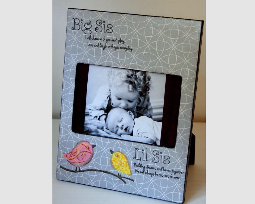 Big Sister Little Sister Picture Frame, Handmade Sisters Gift - Etsy