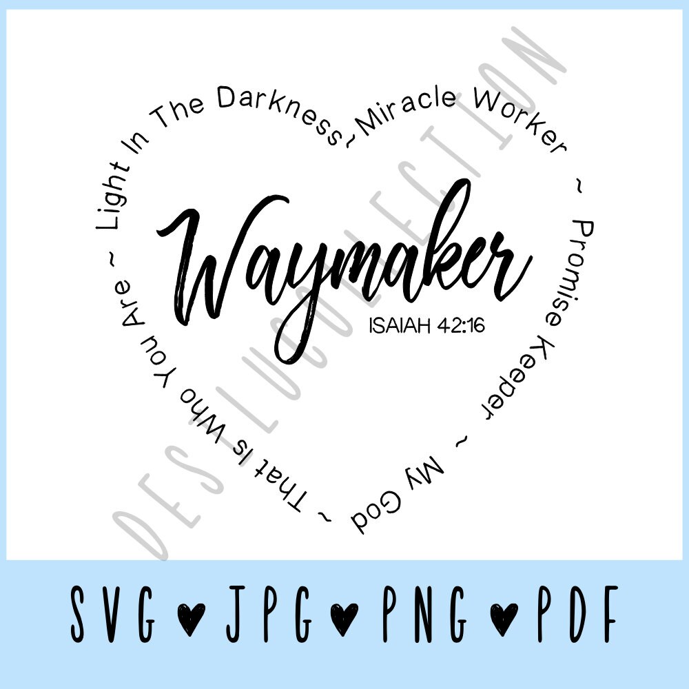 Digital Art & Collectibles Waymaker Miracle Worker Instant Download for ...