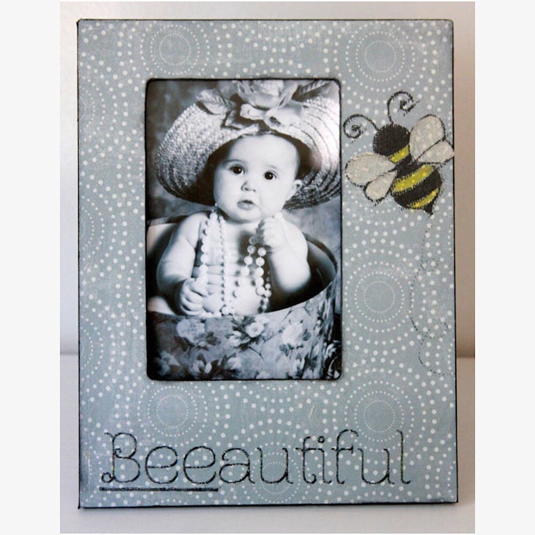 Bee Photo Frame, Bee Picture Frame, Children Nursery Bumble Bee Picture ...