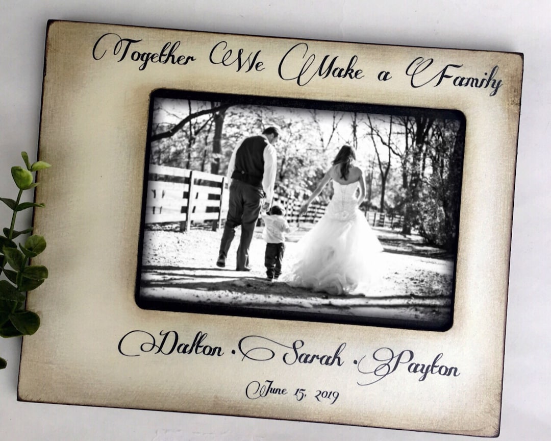 Blended Family Picture Frame, Together We Make a Family, New Family ...
