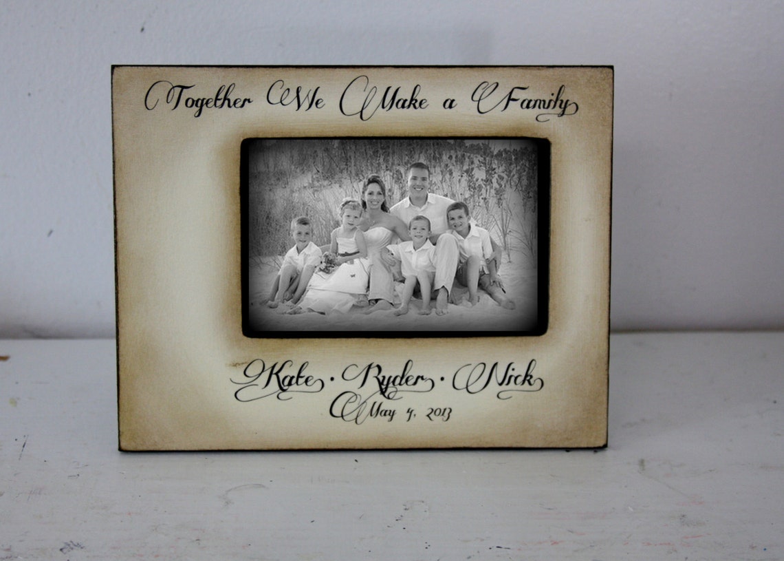 Wedding Frame for New Family Together We Make A Family - Etsy