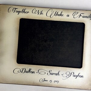 Blended Family Picture Frame, Together We Make a Family, New Family ...