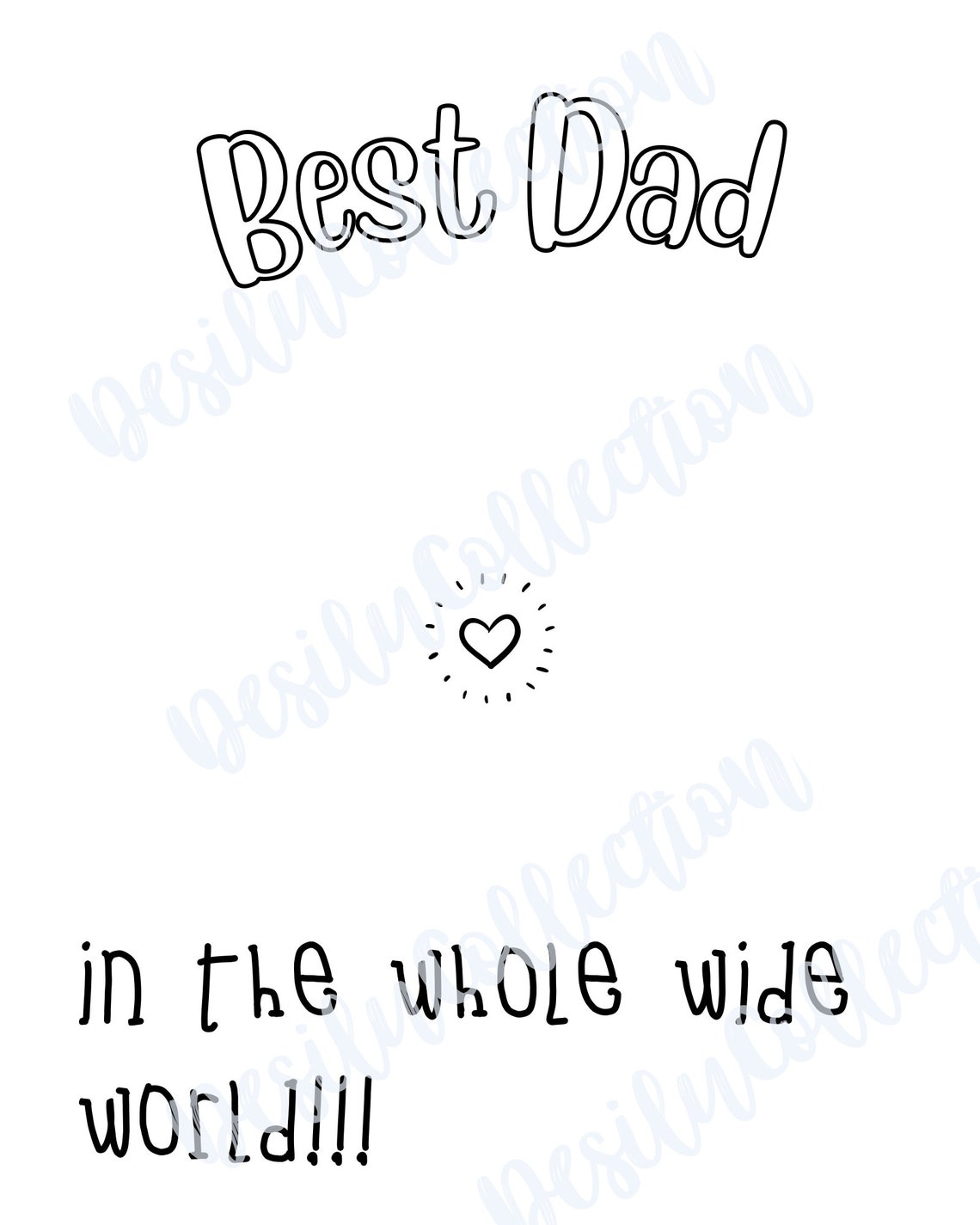 Handprint Art for Dad, Easy Printable Kids Art for Dad, DIY Handprint ...