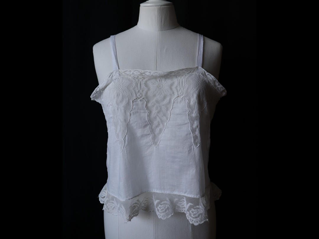 Old Camisole, in Cotton Batiste and Lace - Etsy