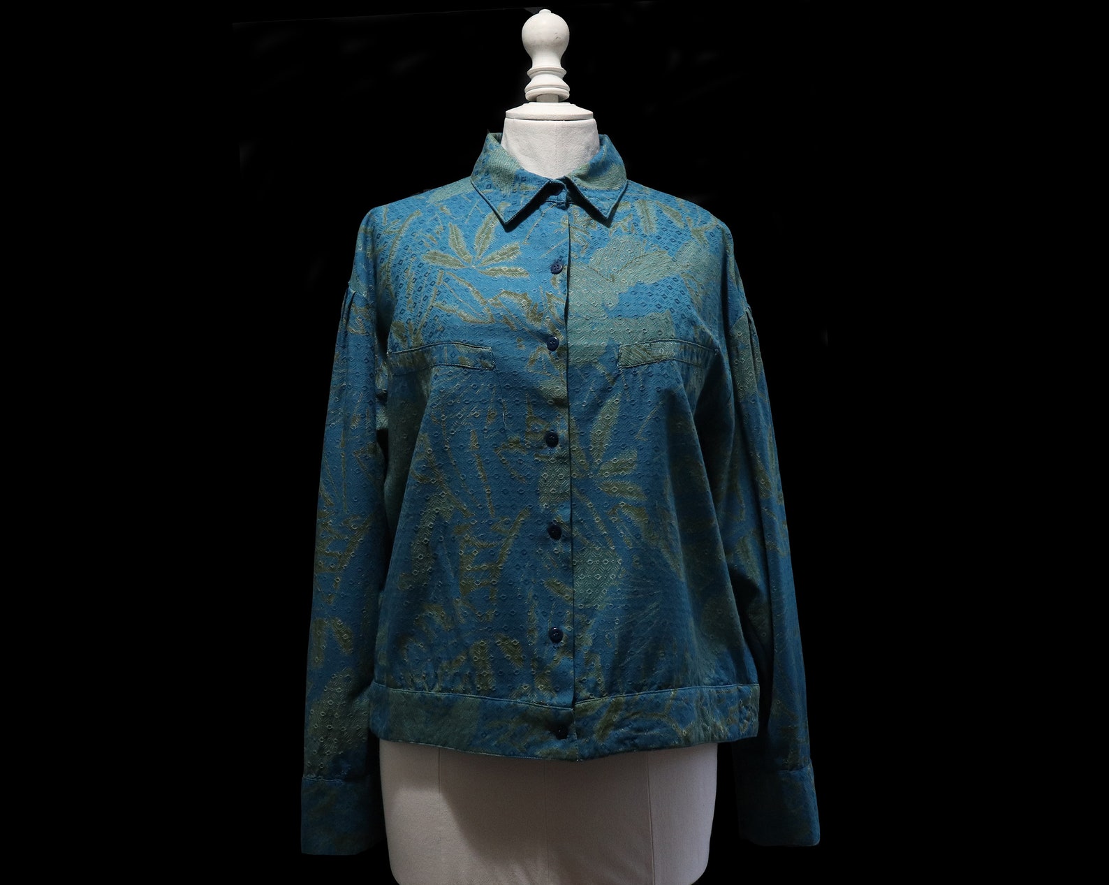 Vintage 1970/80 Paisley Pattern Shirt Long Sleeves Fine Wool - Etsy