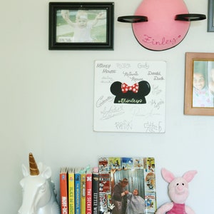 Autograph Board, Disney Character Autograph Board, Minnie Mouse Ears ...