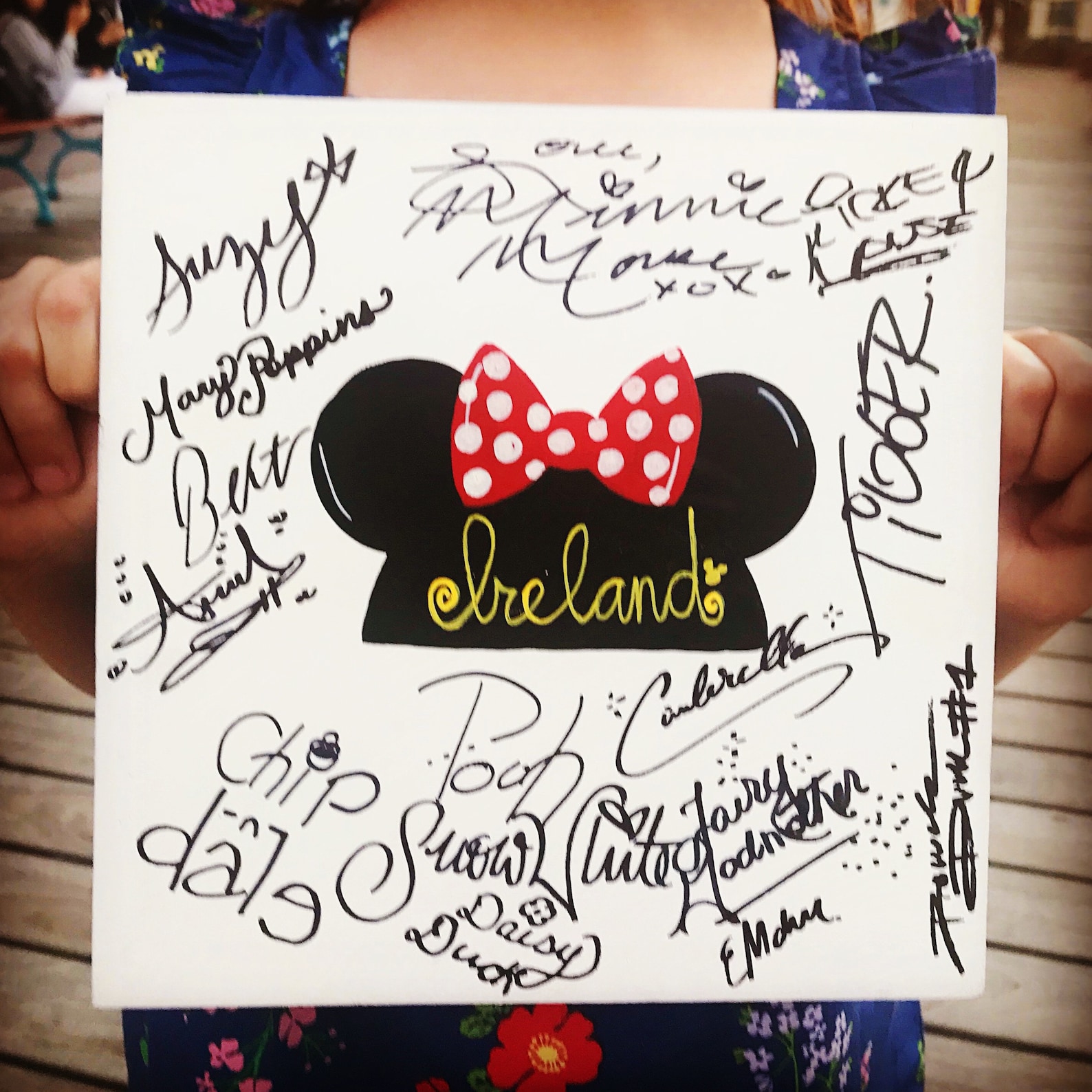 Autograph Board Disney Character Autograph Board Minnie - Etsy