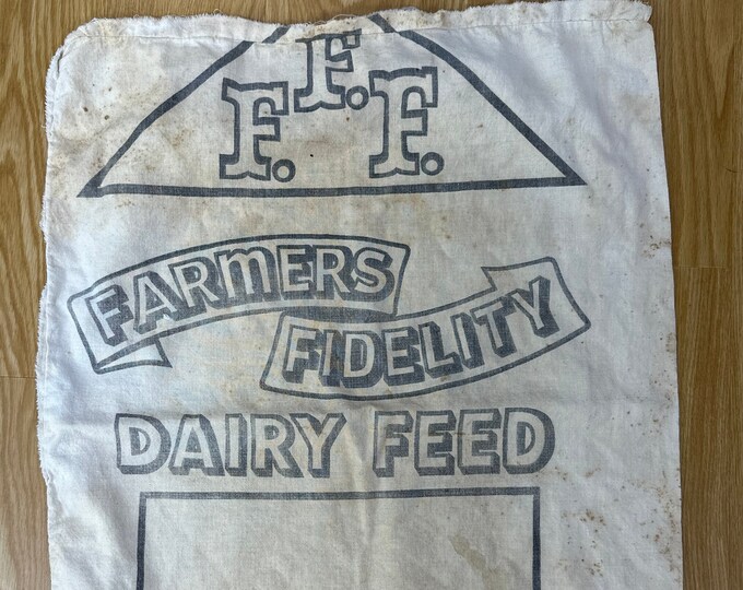 1930s 40s Feed Sack Farmers Fidelity Full Unopened Sack - Etsy