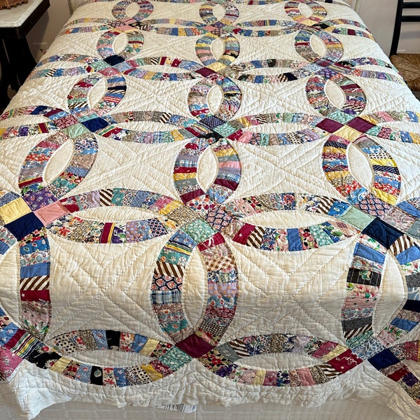Double Wedding Ring Quilt - Etsy