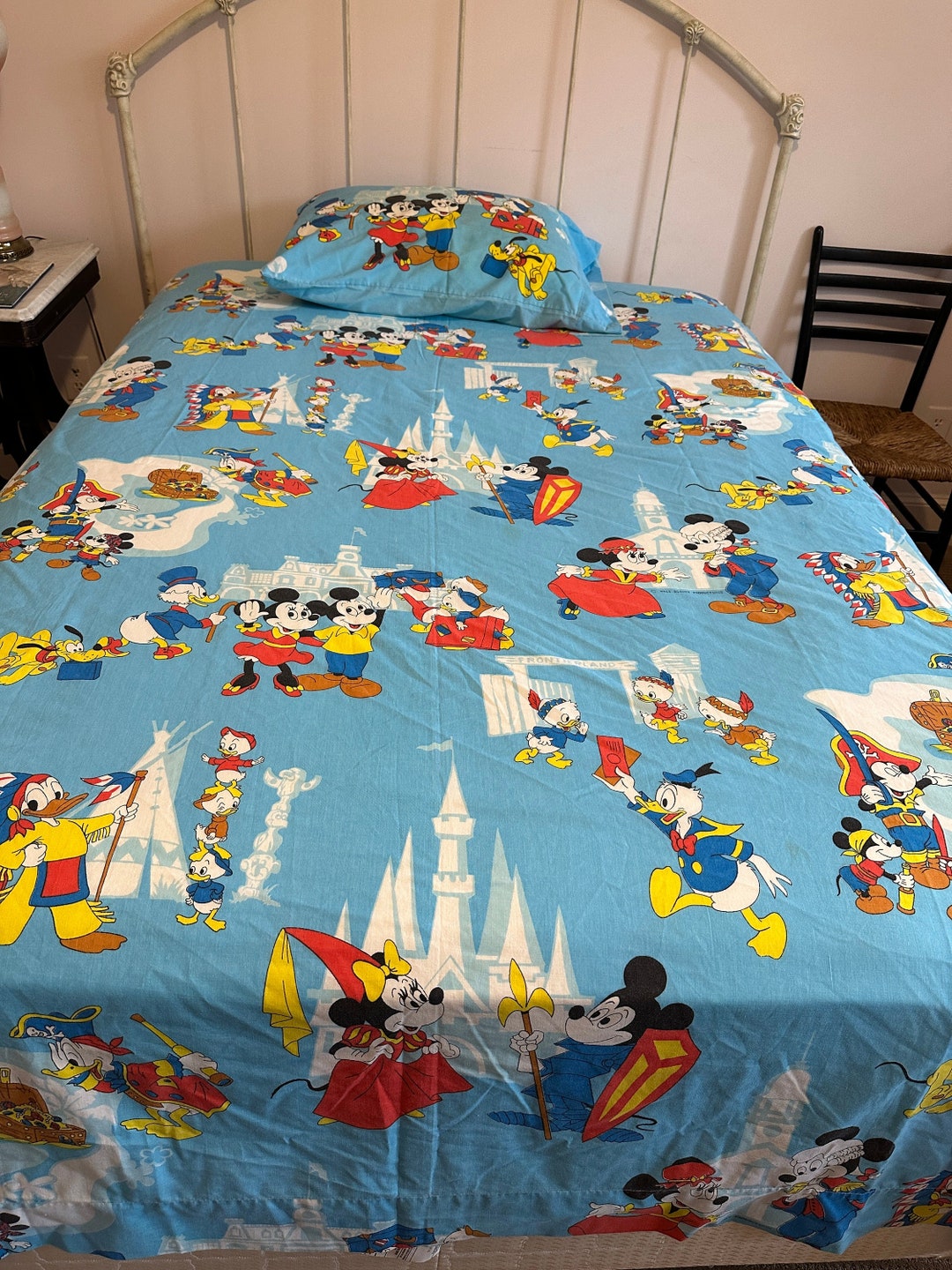 1970s Walt Disney Sheets Mickey Mouse Minnie Mouse Donald Duck Twin ...