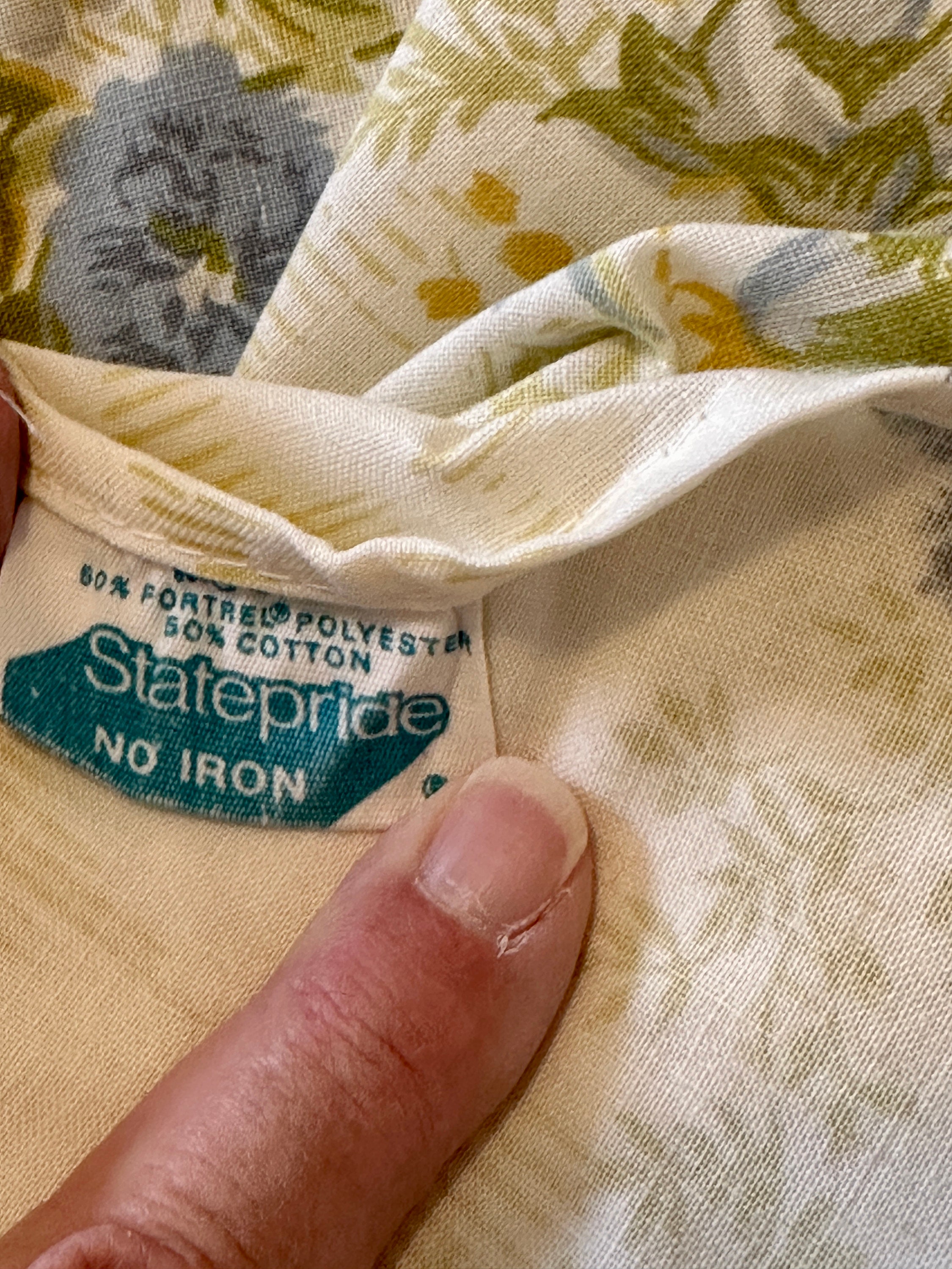 Vintage Blue Floral Sheets by Statepride Muslin Sheet Set FULL Size - Etsy