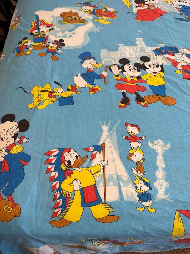 1970s Walt Disney Sheets Mickey Mouse Minnie Mouse Donald Duck - Etsy