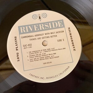 Cannonball Adderley With Milt Jackson Things Are Getting Better ...