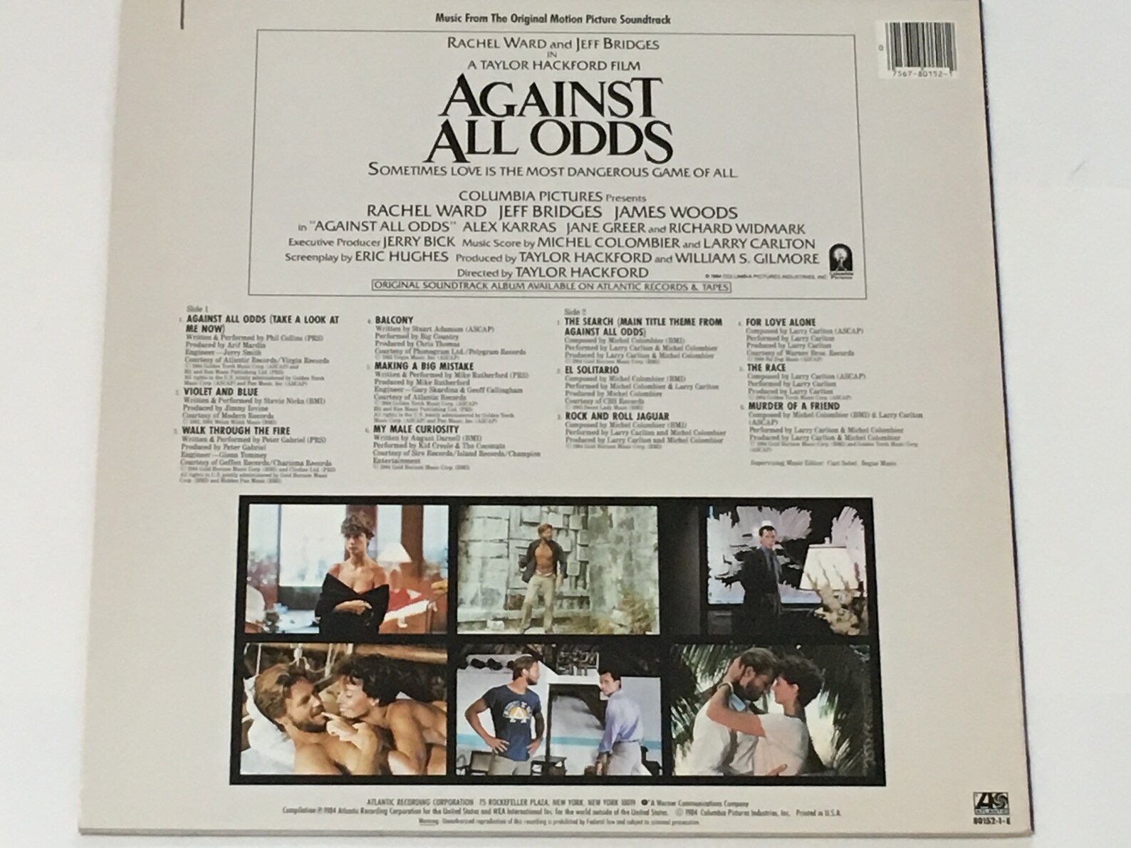 Against All Odds Music From the Original Soundtrack - Etsy