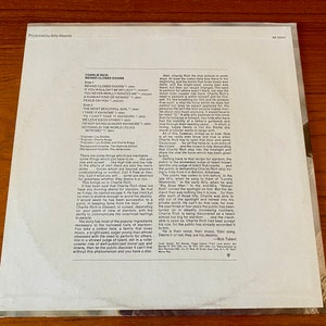 Charlie Rich - Behind Closed Doors - "peace on You" - Epic 1973 - Vintage Country Vinyl LP ...