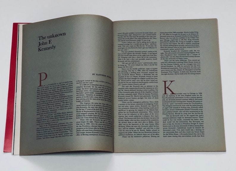 JFK Memorial Book Permanent Keepsake by Editors of LOOK - Etsy