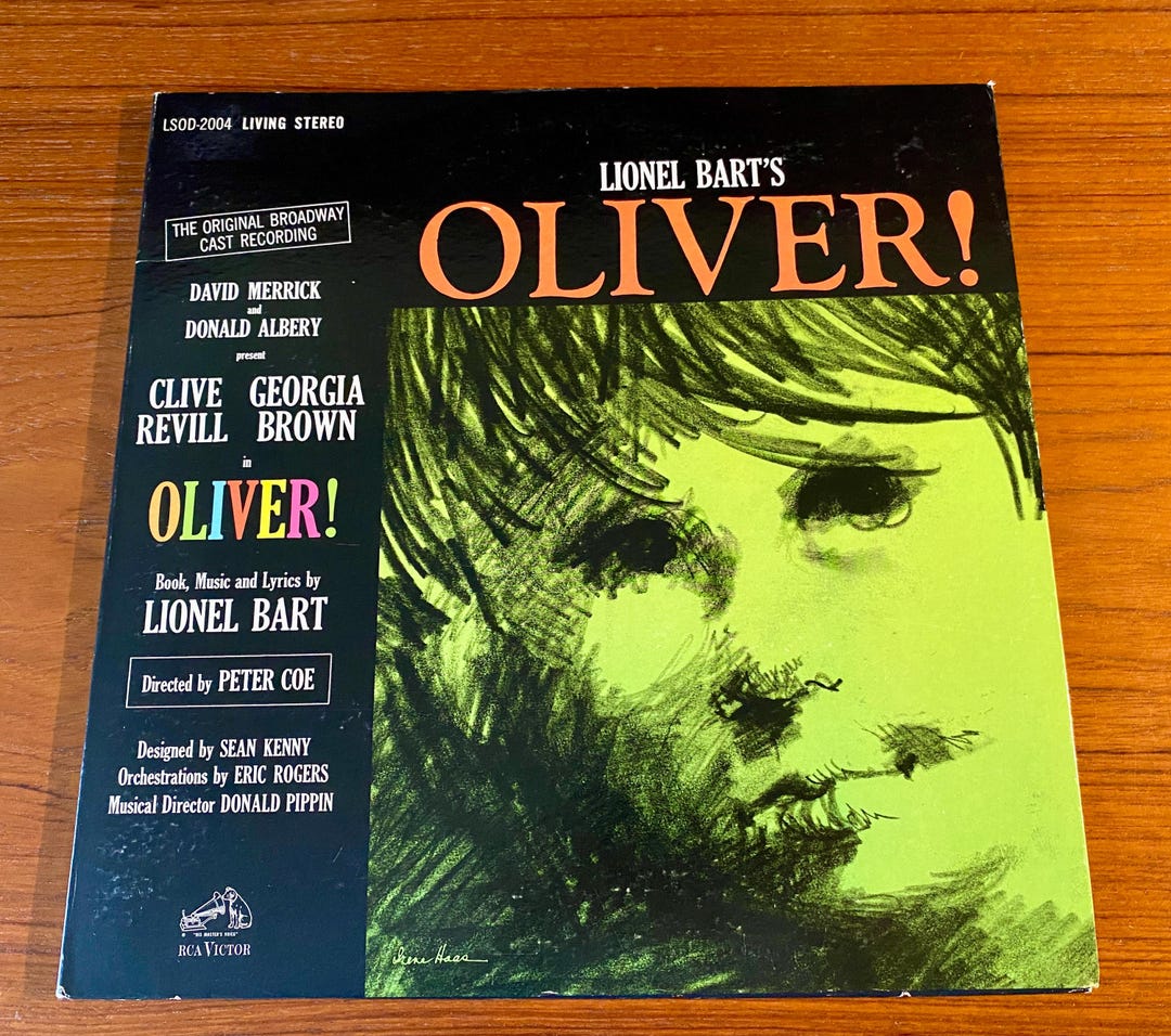 Oliver! Original Broadway Cast Vinyl Record - 1962 RCA Victor Stereo LP ...