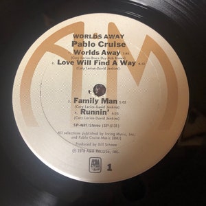 Pablo Cruise Worlds Away Original A&M 1978 Pop Rock love Will Find a Way Vintage Vinyl LP Record ...