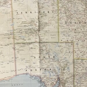 National Geographic Map - Australia - March 1948 - Home Decor - Wall ...