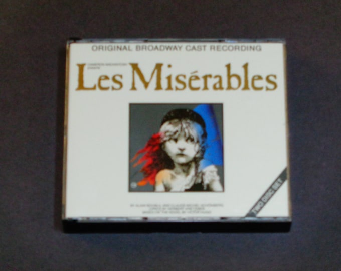 Les Miserables Vintage CD Original Broadway Cast Recording Alain ...
