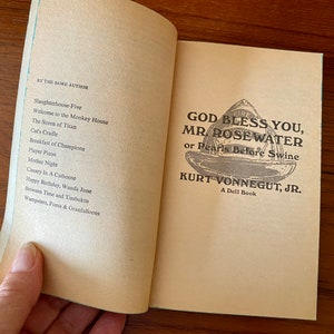 Kurt Vonnegut, Jr. - God Bless You, Mr. Rosewater - Dell 1979 Paperback ...