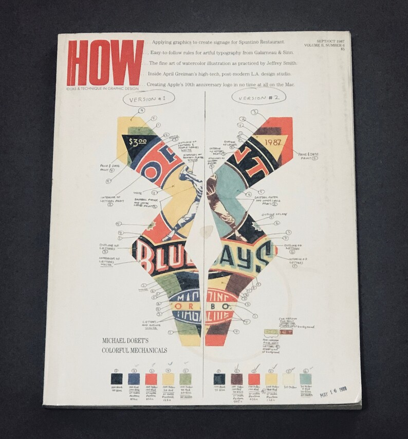 HOW Magazines 1980s/90s Graphic Design Logos - Etsy